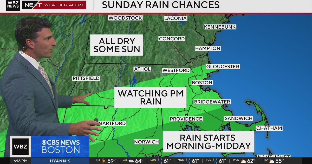 Next Weather: WBZ evening forecast for October 10 - CBS Boston