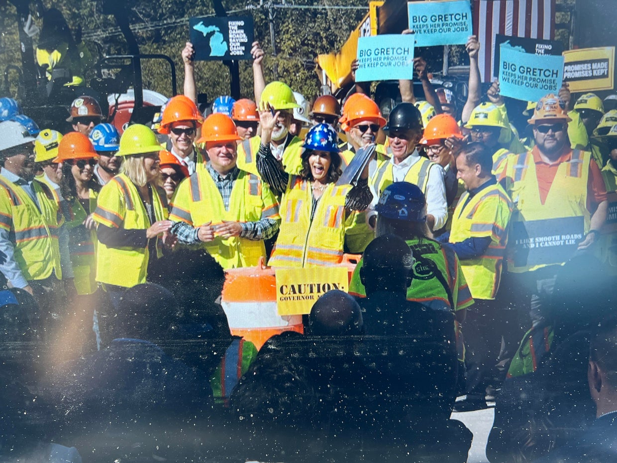 Michigan Gov. Whitmer signs $2 billion annual road funding bill - CBS ...