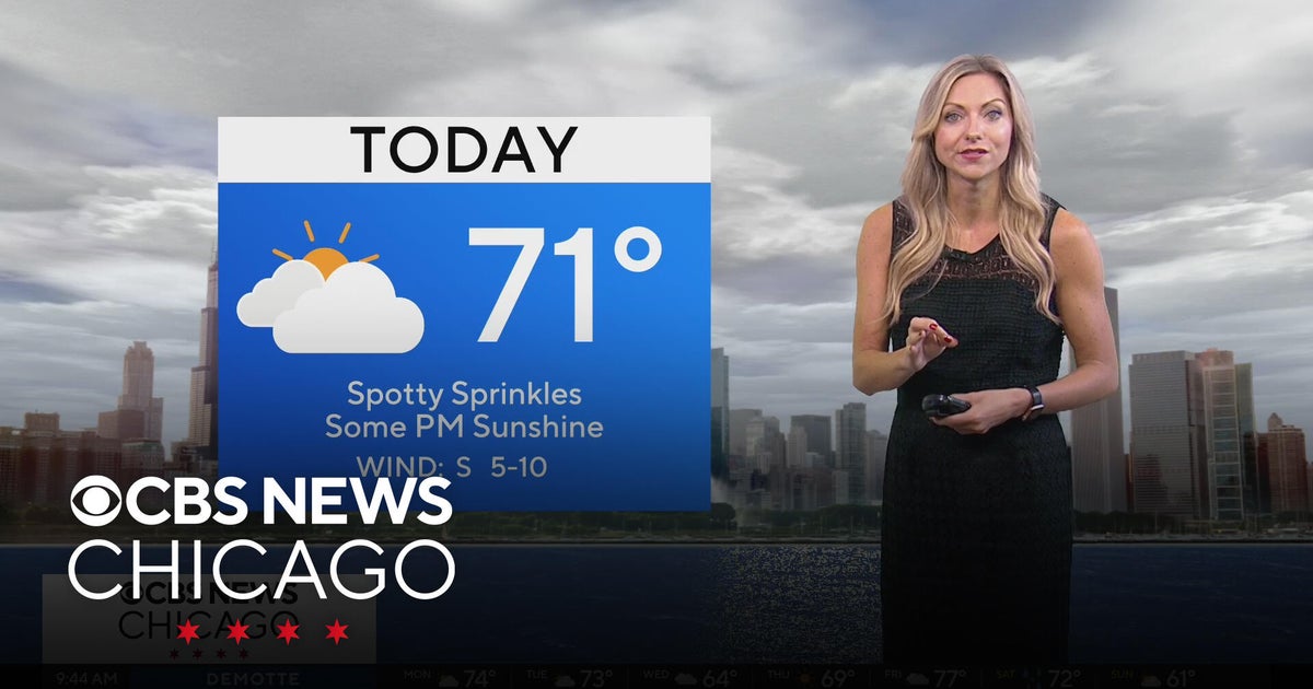 Chicago weather: Mild with sprinkles Monday - CBS Chicago