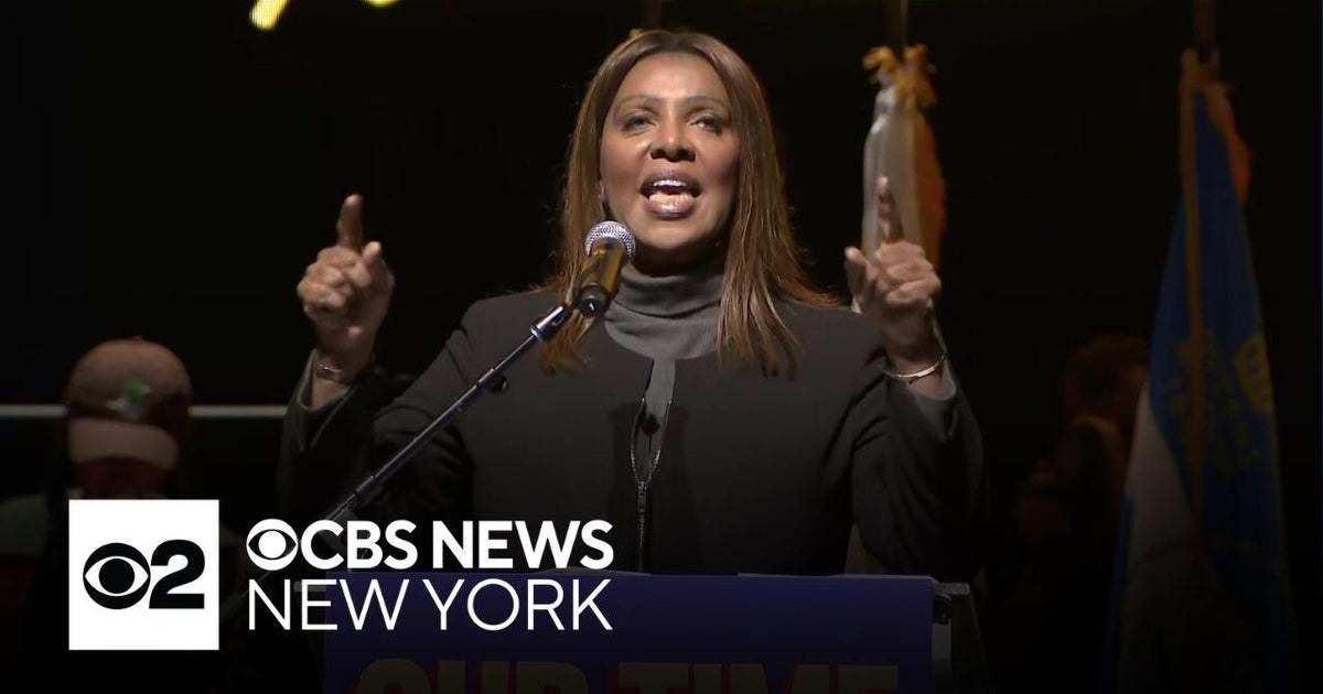 Letitia James gives defiant remarks at Mamdani rally days after federal ...