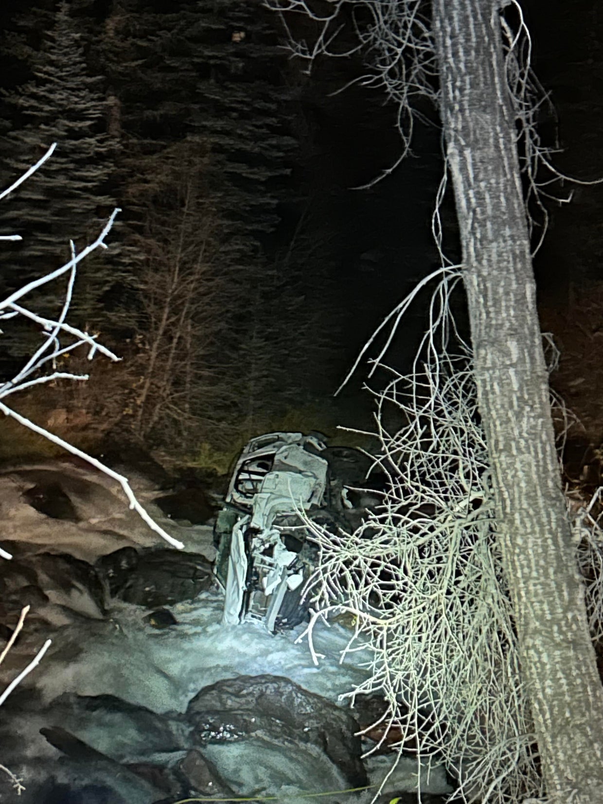Driver rescued in Colorado after falling over 300 feet into river below ...