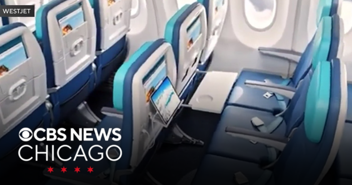 Canadian airline WestJet eliminating reclining seats - CBS Chicago