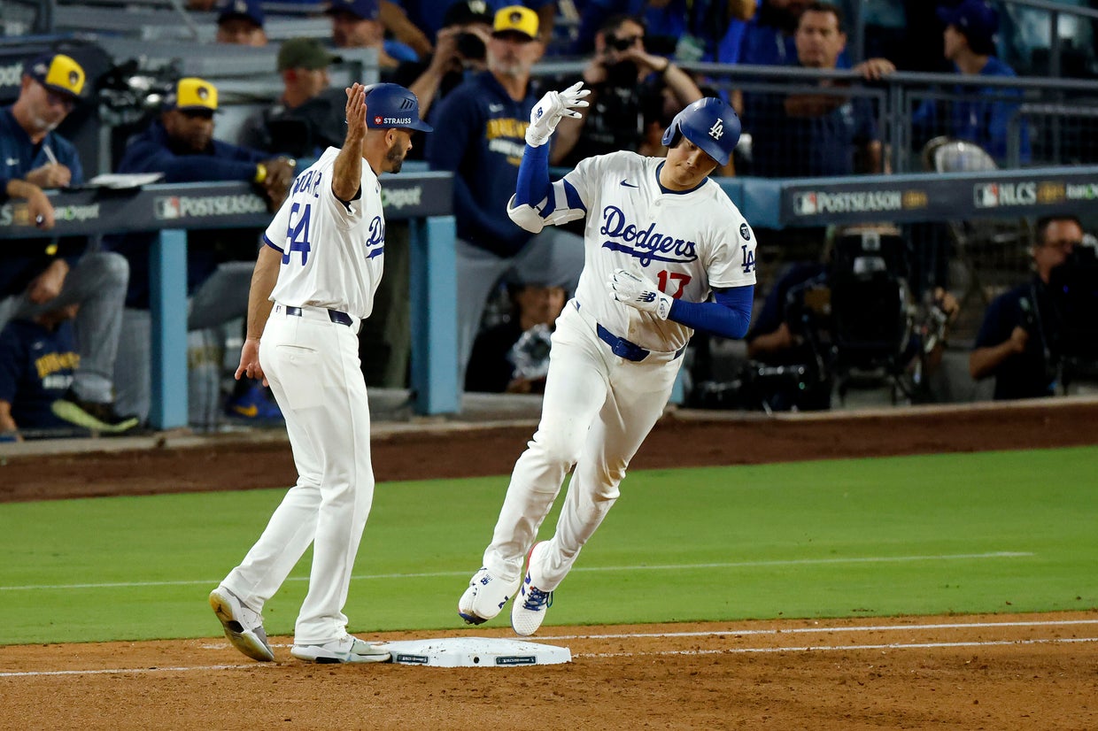 Dodgers heading to World Series after sweeping Brewers in NLCS - CBS ...