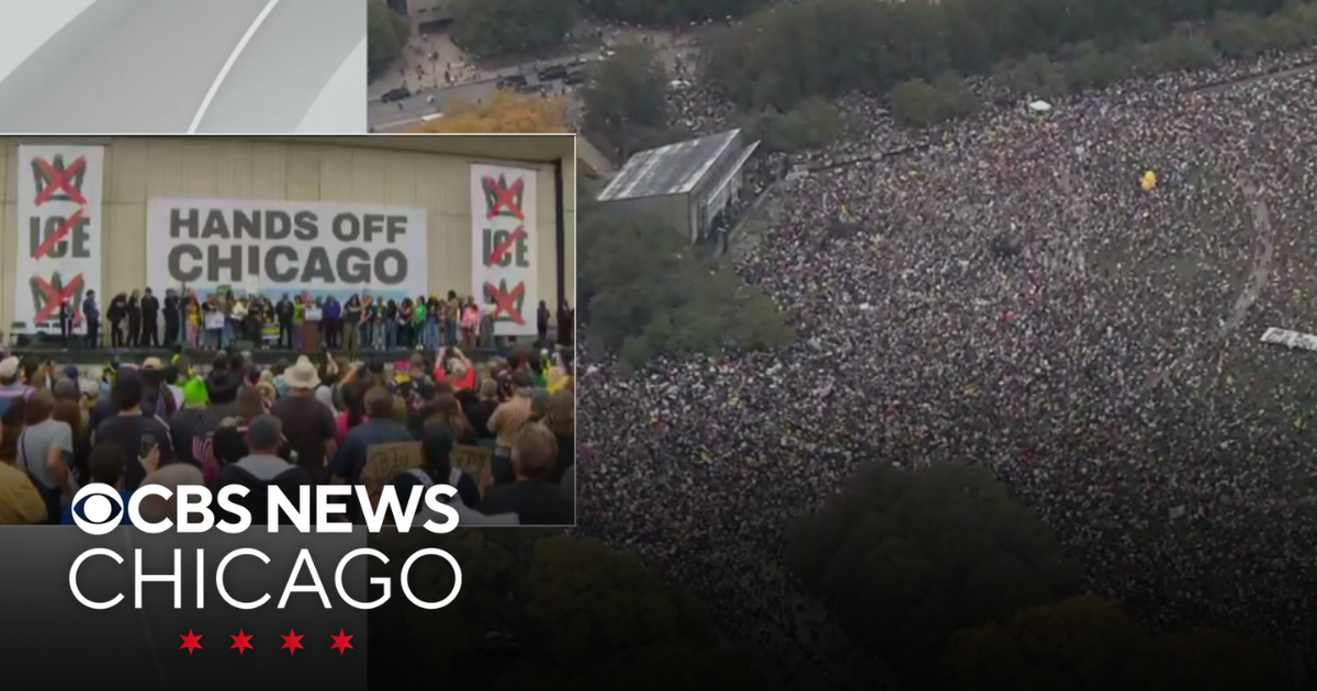 Congresswoman Delia Ramirez addresses crowd at "No Kings" protest - CBS ...