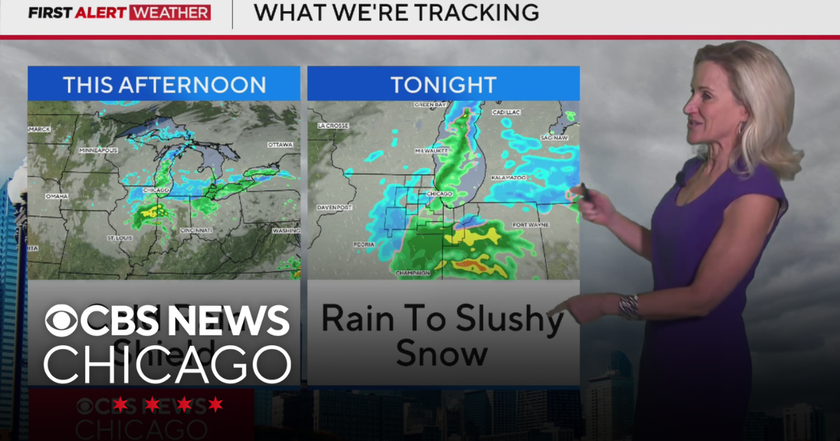 Cold rain turning to slushy snow on Saturday in Chicago - CBS Chicago