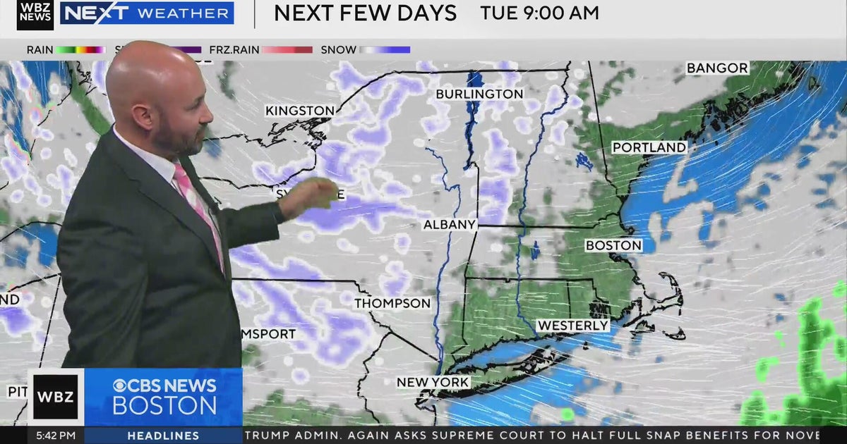 Next Weather: WBZ evening forecast for November 10, 2025 - CBS Boston