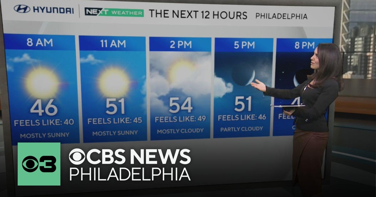 Next rain chance in Philadelphia area | NEXT Weather - CBS Philadelphia