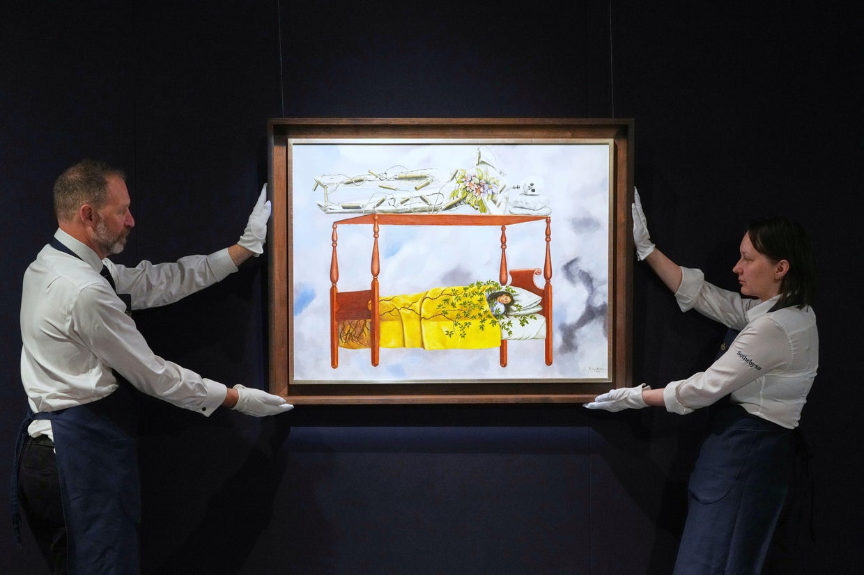 Frida Kahlo self-portrait sells for nearly $55 million, shattering ...