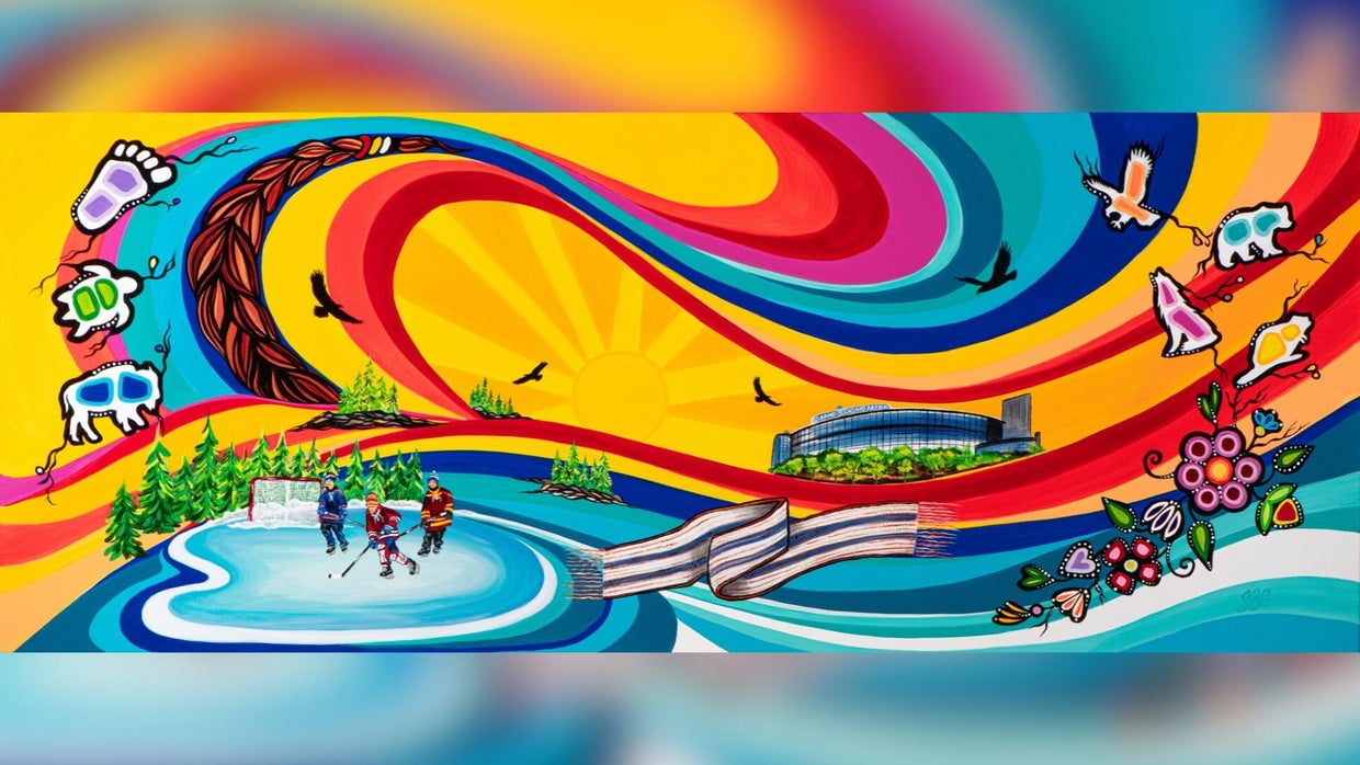 Minnesota hockey mural honoring Indigenous culture to be displayed at ...