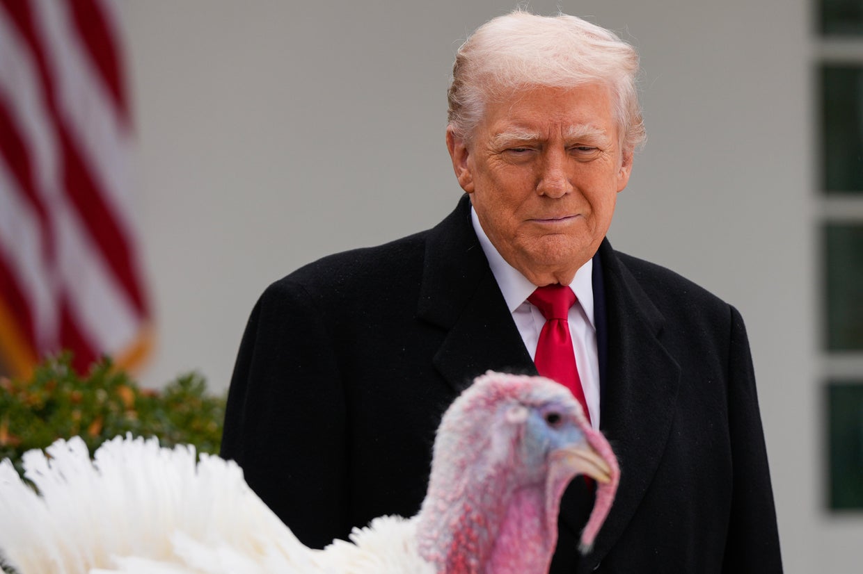 Trump pardons turkeys Gobble and Waddle in annual tradition. See the ...