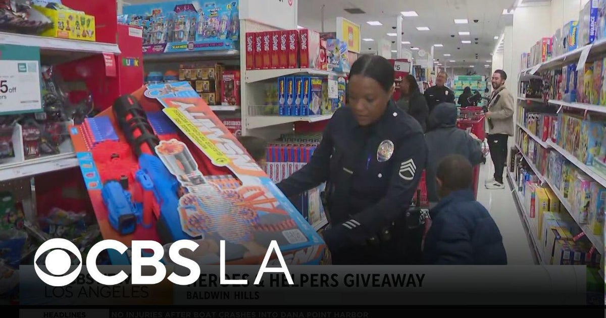 LAPD and Target partner for the holiday gifts for children event - CBS ...