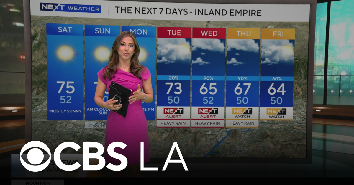 Alex Biston's 6 a.m. forecast | NEXT Weather - CBS Los Angeles