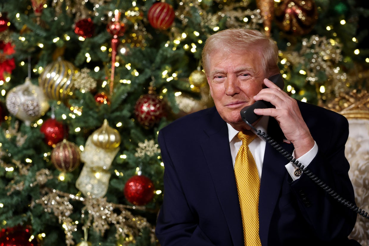 Trump promises to guard against "bad Santa" and touts "clean, beautiful ...