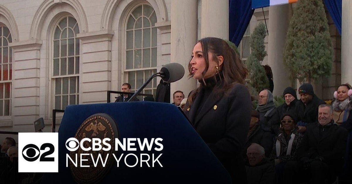 Zohran Mamdani inauguration | Rep. Alexandria Ocasio-Cortez gives ...