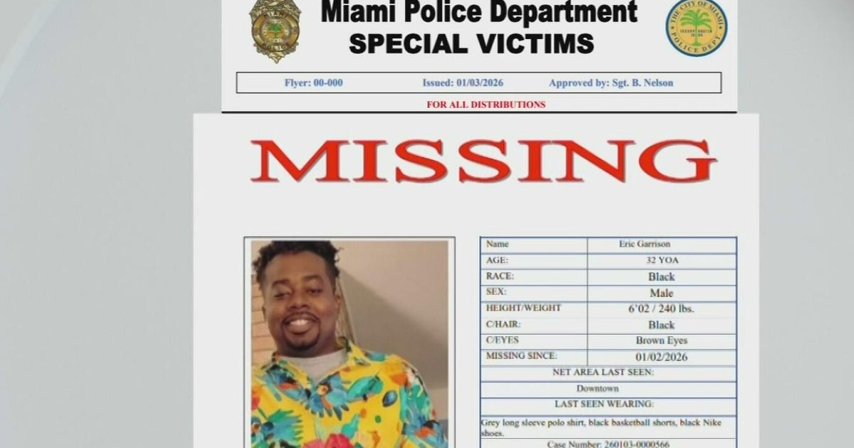 Miami police searching for 32-year-old missing man - CBS Miami