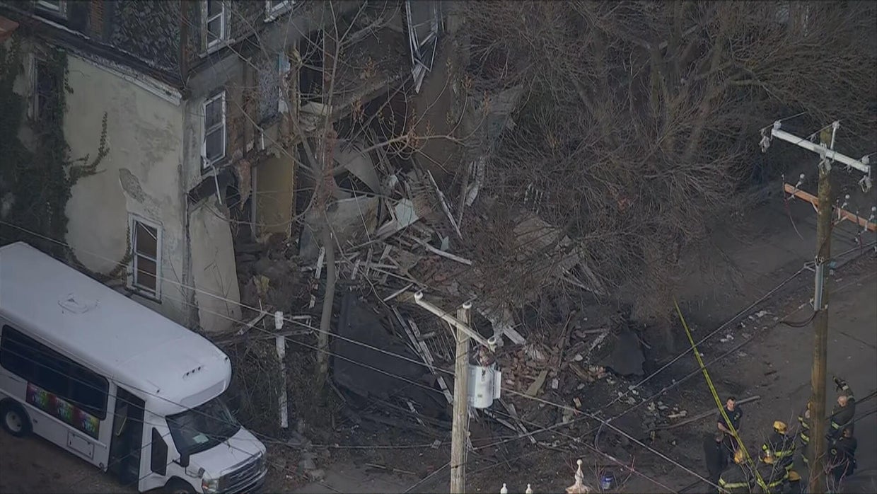 3-story home collapses in Philadelphia's Germantown neighborhood - CBS ...