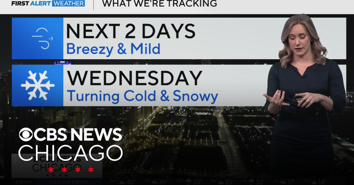 Breezy, mild next 2 days in Chicago - CBS Chicago