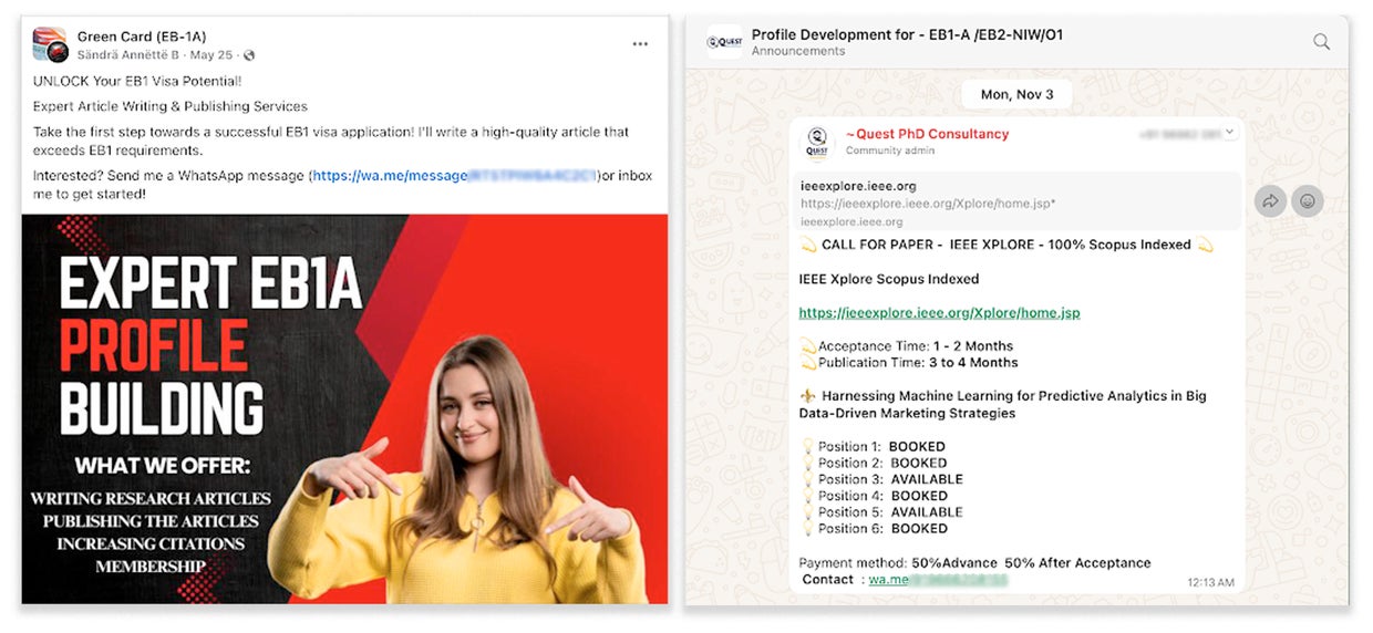 Demand for high-achiever visas fuels a pay-to-play industry for ...