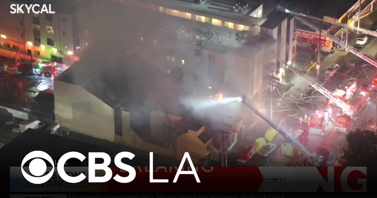 Firefighters extinguish fire at vacant church in North Hills - CBS Los ...