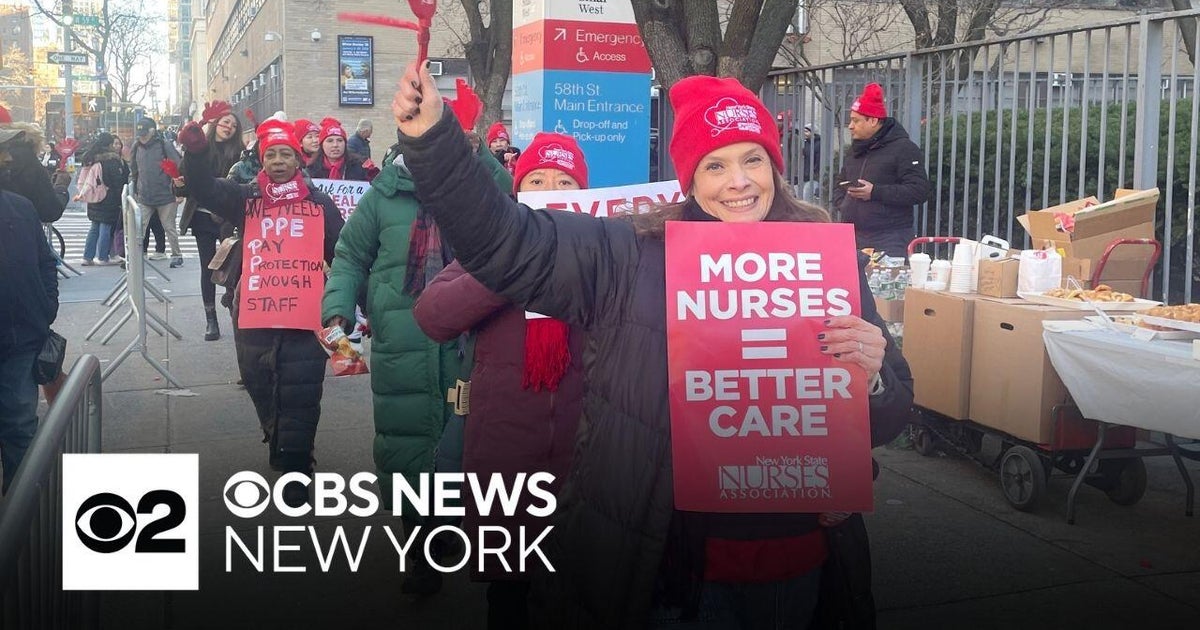 NYC nurses strike enters its 3rd day - CBS New York