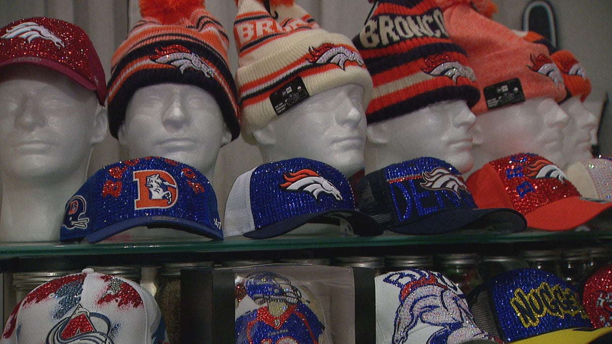 Denver Broncos fan turns heads by "blinging" fan apparel - CBS Colorado