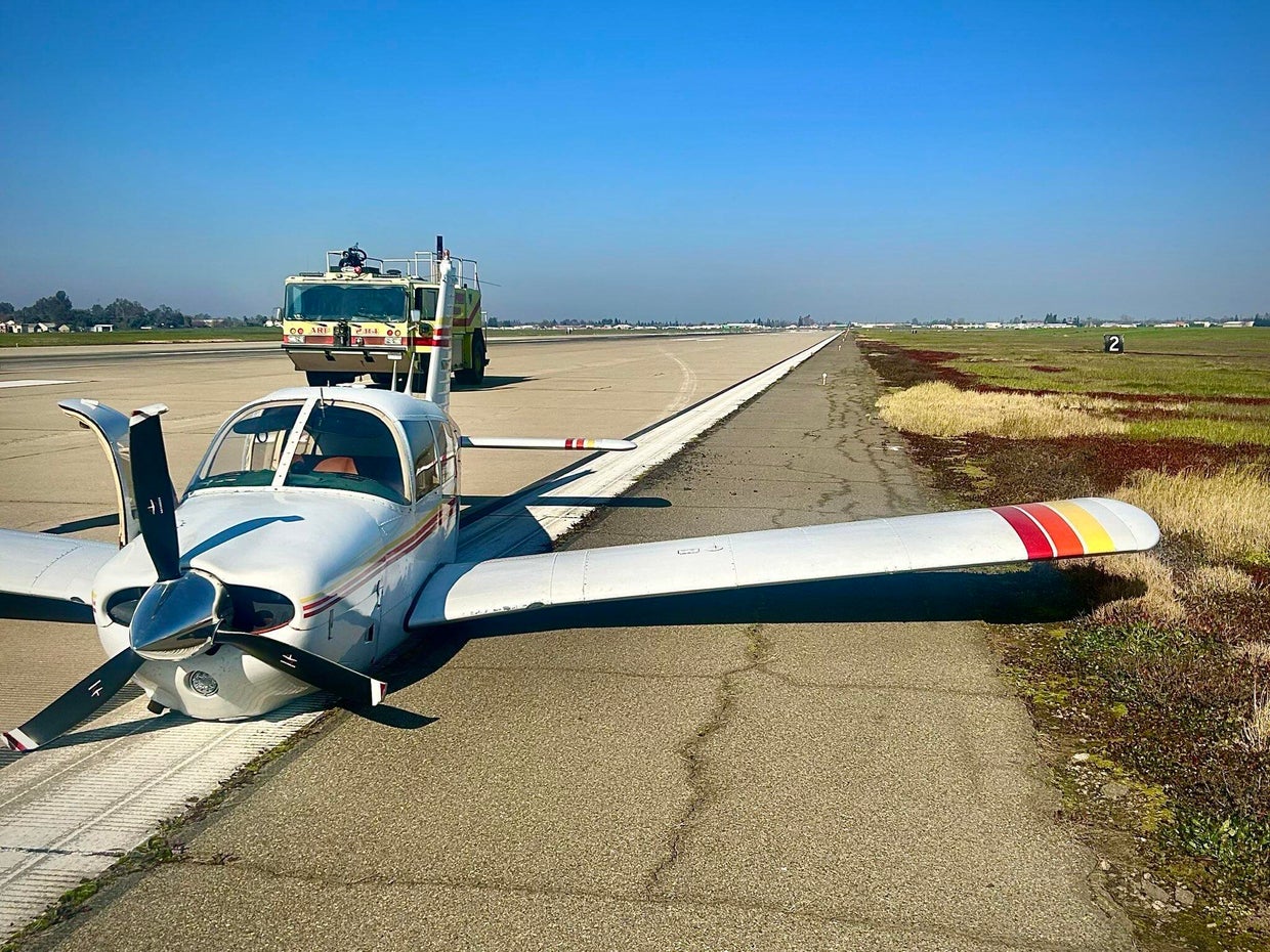 Plane makes emergency belly landing at McClellan Airfield during touch ...