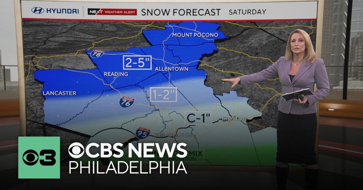 Tracking two rounds of snow, Saturday and Sunday, around the Philly ...