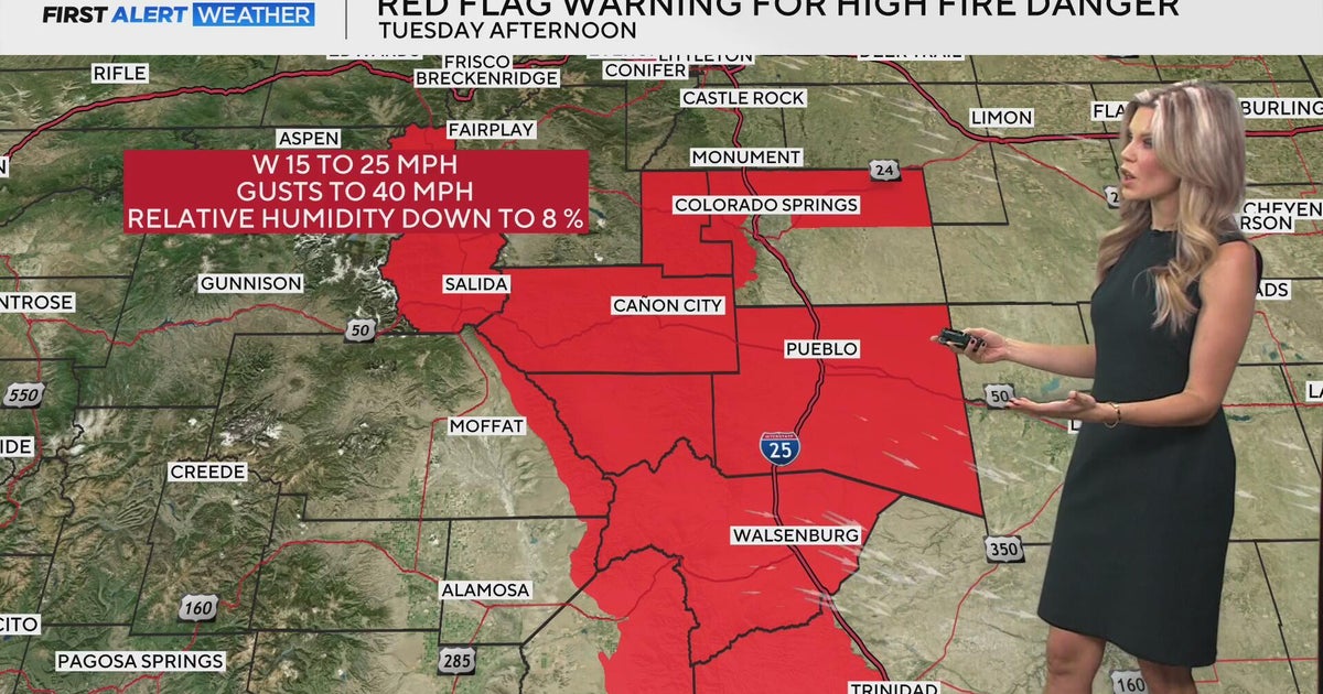 High fire danger in parts of Colorado with strong winds - CBS Colorado