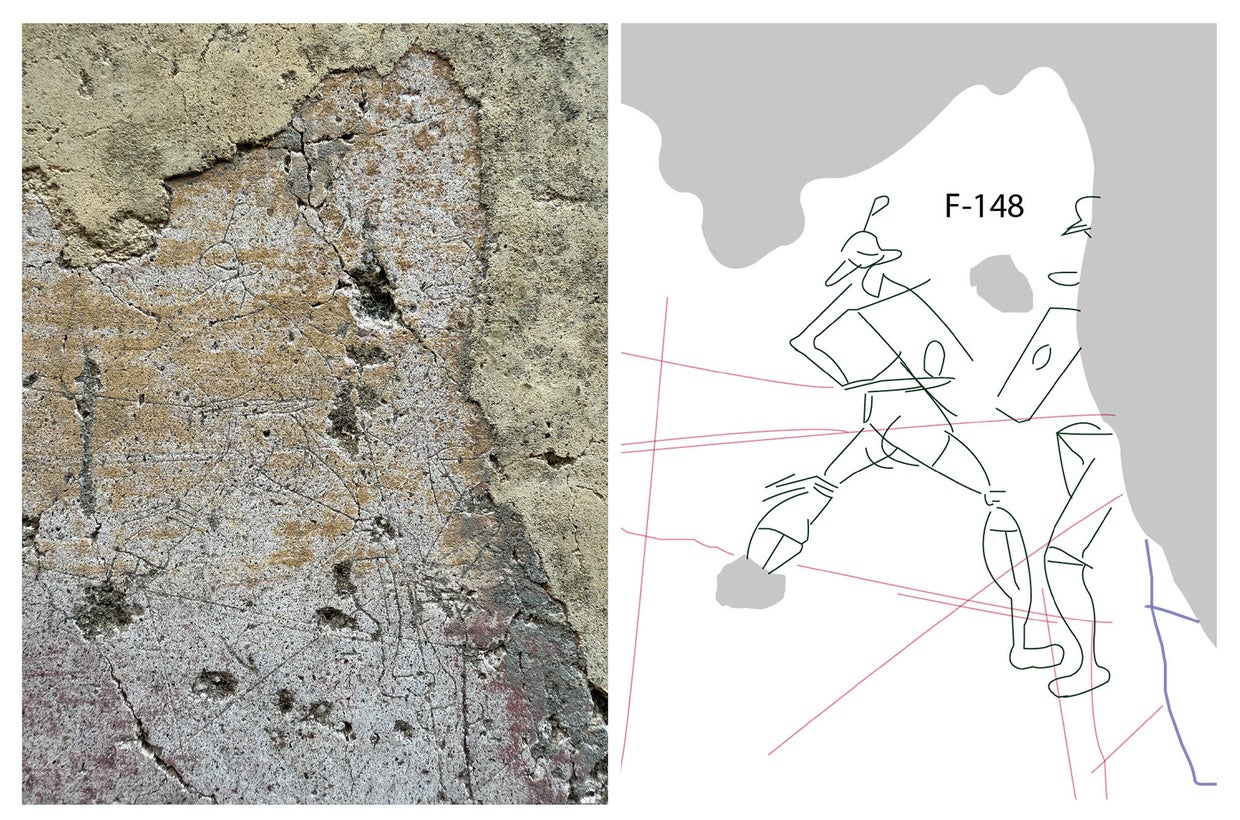 2,000-year-old love note and gladiator fight scene uncovered on Pompeii ...