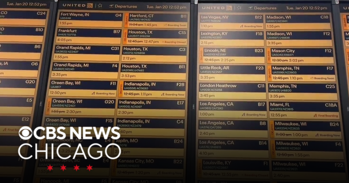 Pipe burst at control tower led to mounting delays at O'Hare - CBS Chicago