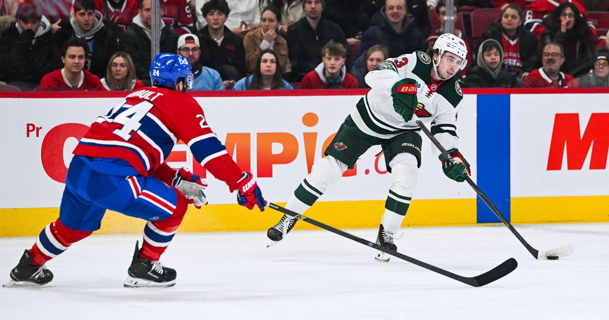 Caufield scores late winner, lifting Canadiens 4-3 over Wild - CBS ...