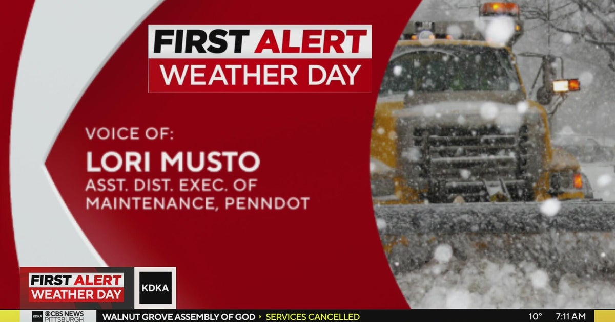 PennDOT provides morning update on Sunday snowstorm - CBS Pittsburgh