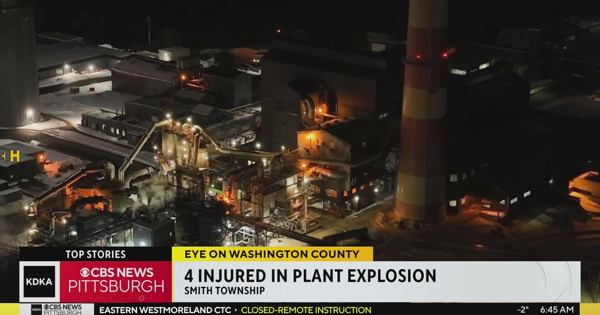 Washington County plant explosion hospitalizes 4 - CBS Pittsburgh