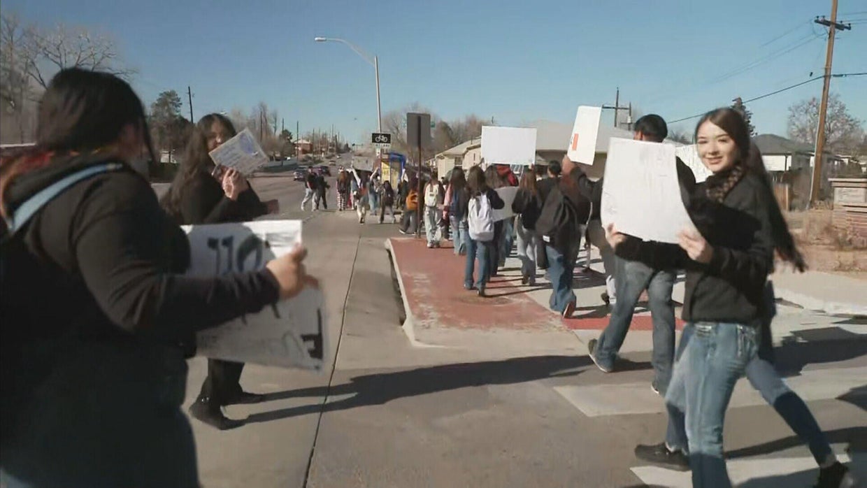 Students at Colorado's Skyview Campus walk out of class as part of ...