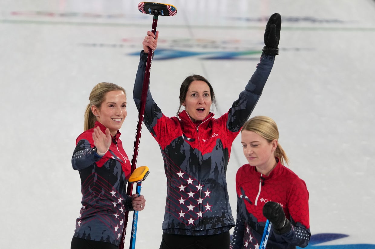 U.S. women's curling team slides to victory over Canada in an Olympic ...