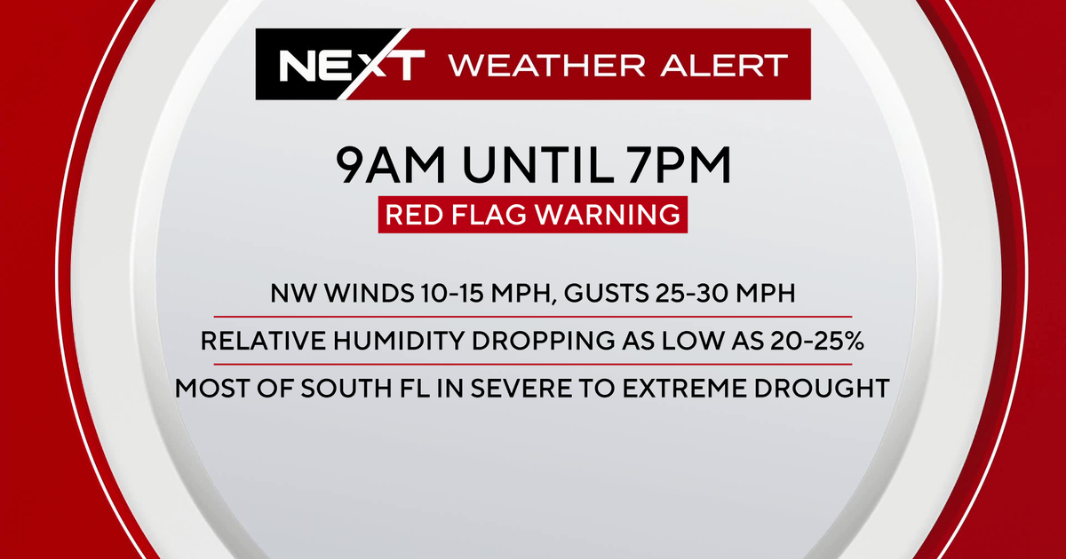 Red flag warnings in South Florida lead to NEXT Weather Alert on Monday ...