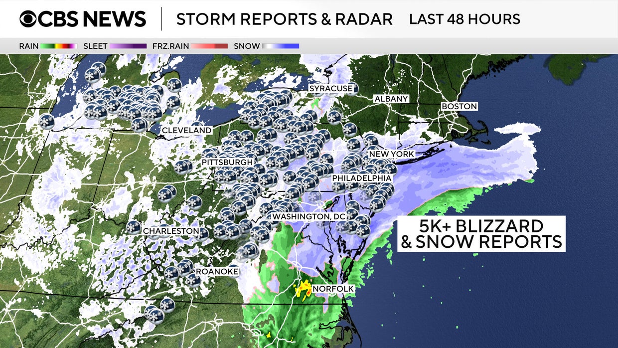 Maps show snow totals, blizzard zone for one of the Northeast's biggest ...