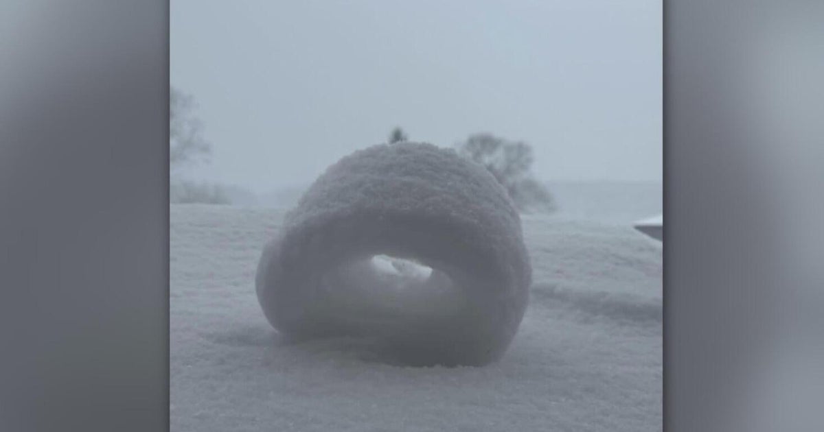 Rare snow rollers form in Garrett County, Maryland - CBS Pittsburgh