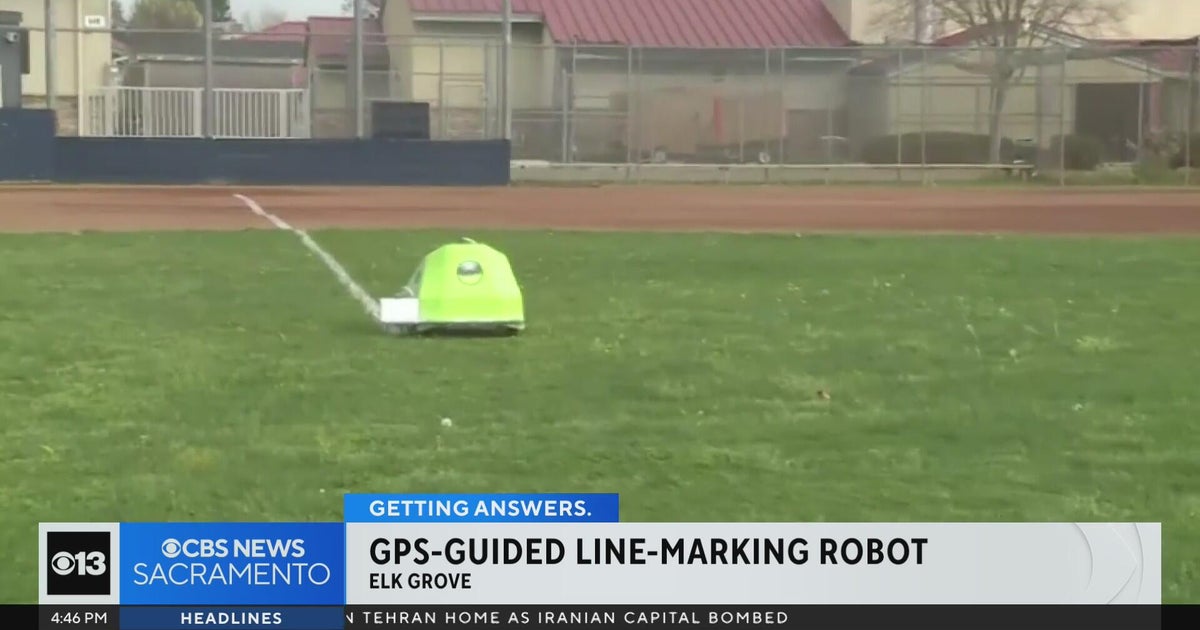 Elk Grove school uses GPS-guided robot to draw lines on athletic fields ...