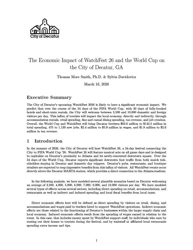 Decatur could see up to $142 million economic boost from 2026 FIFA ...