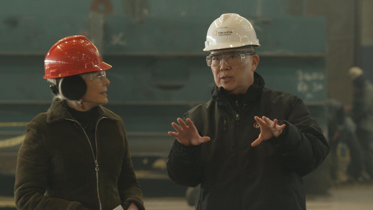 Trump says U.S. shipbuilding is in a crisis as it lags far behind China ...