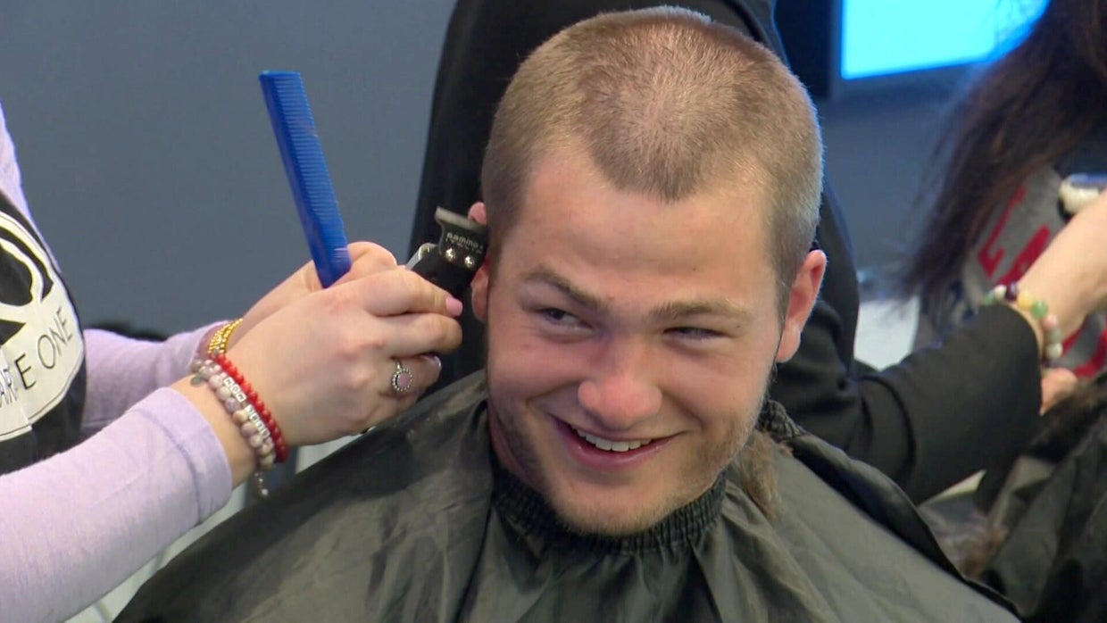 See Drake Maye shave head to benefit Boston Children's Hospital cancer ...