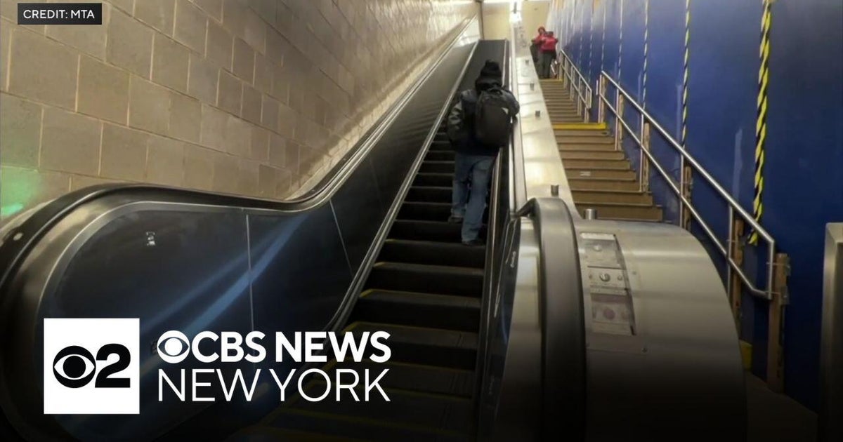 MTA announces escalator, elevator upgrades at subway stations - CBS New ...