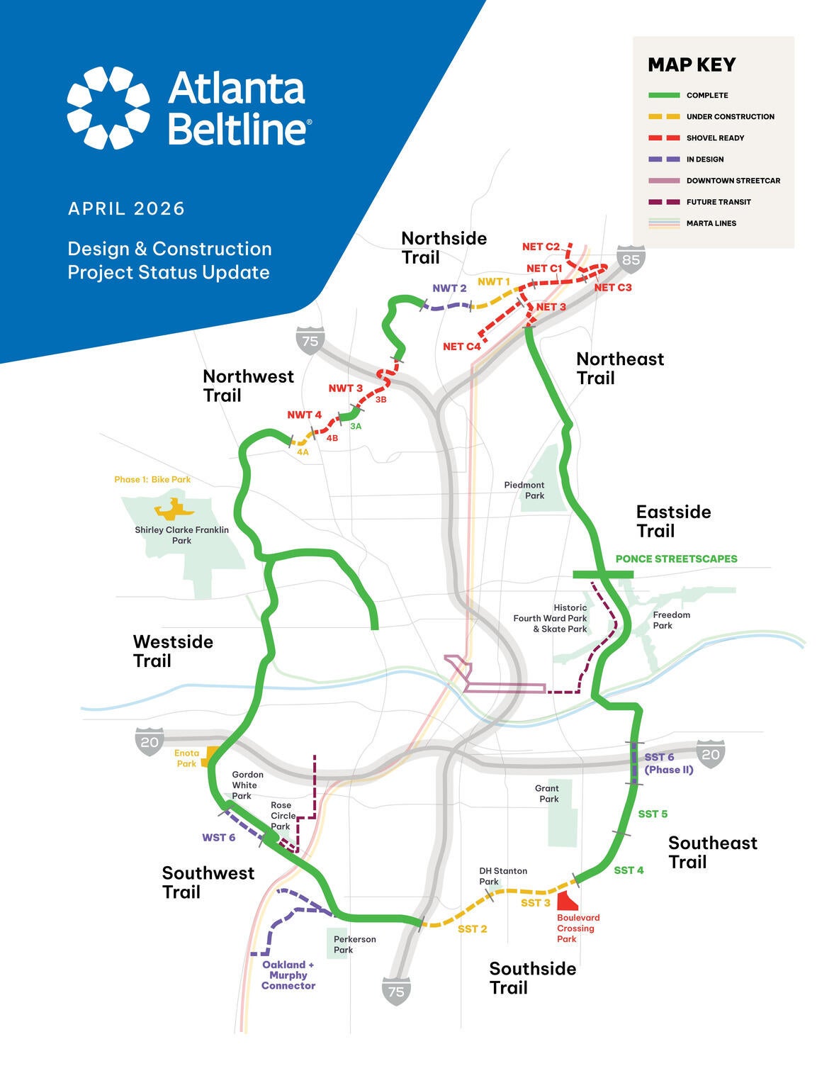Atlanta Beltline set to open 1.2-mile Southeast Trail section next week ...