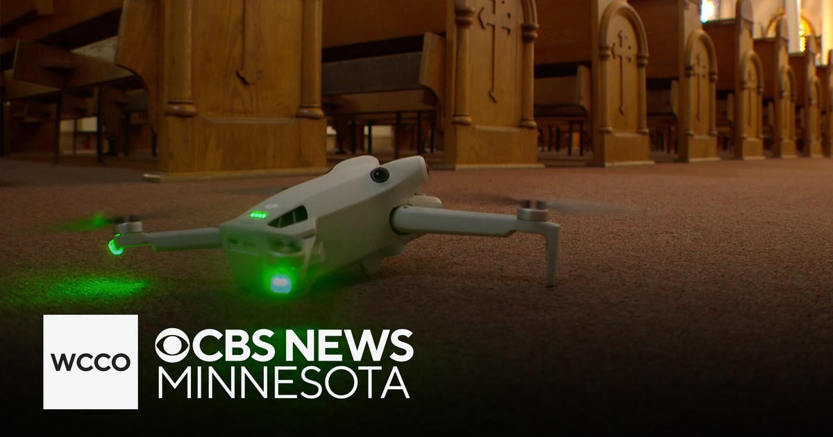 Priest uses his drone to capture beauty of Minnesota churches - CBS ...