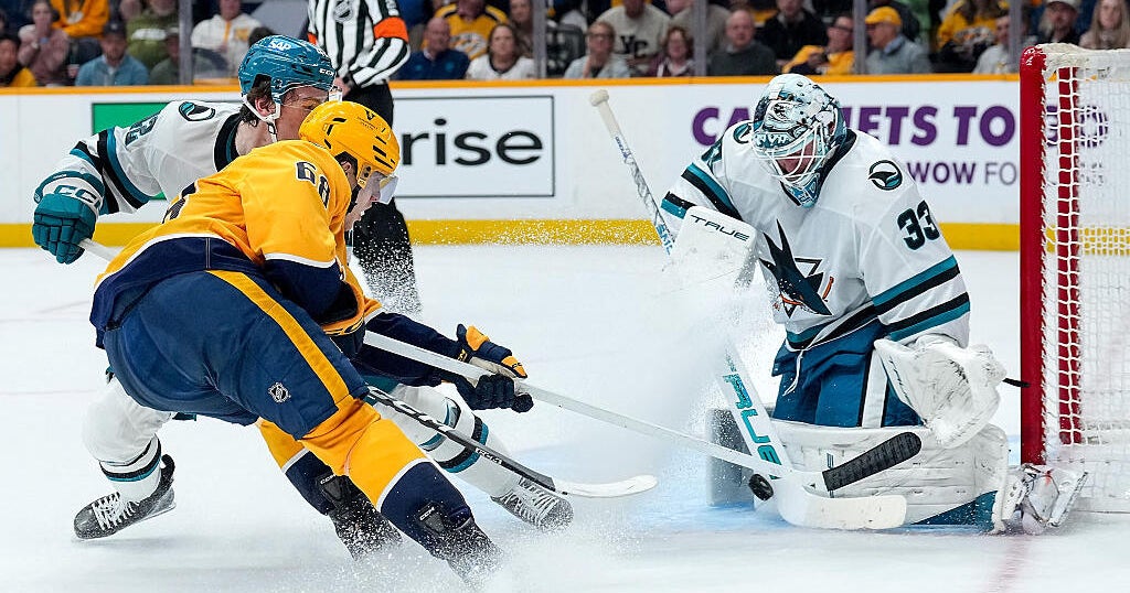 Sharks snap 15-game losing streak vs. Predators but miss out on playoff ...