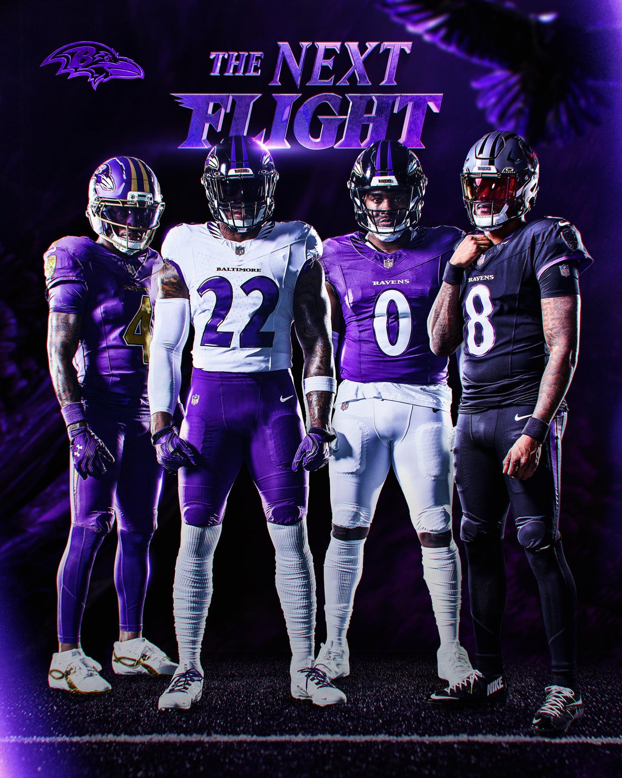 Baltimore Ravens unveil new "The Next Flight" uniforms, delighting fans ...