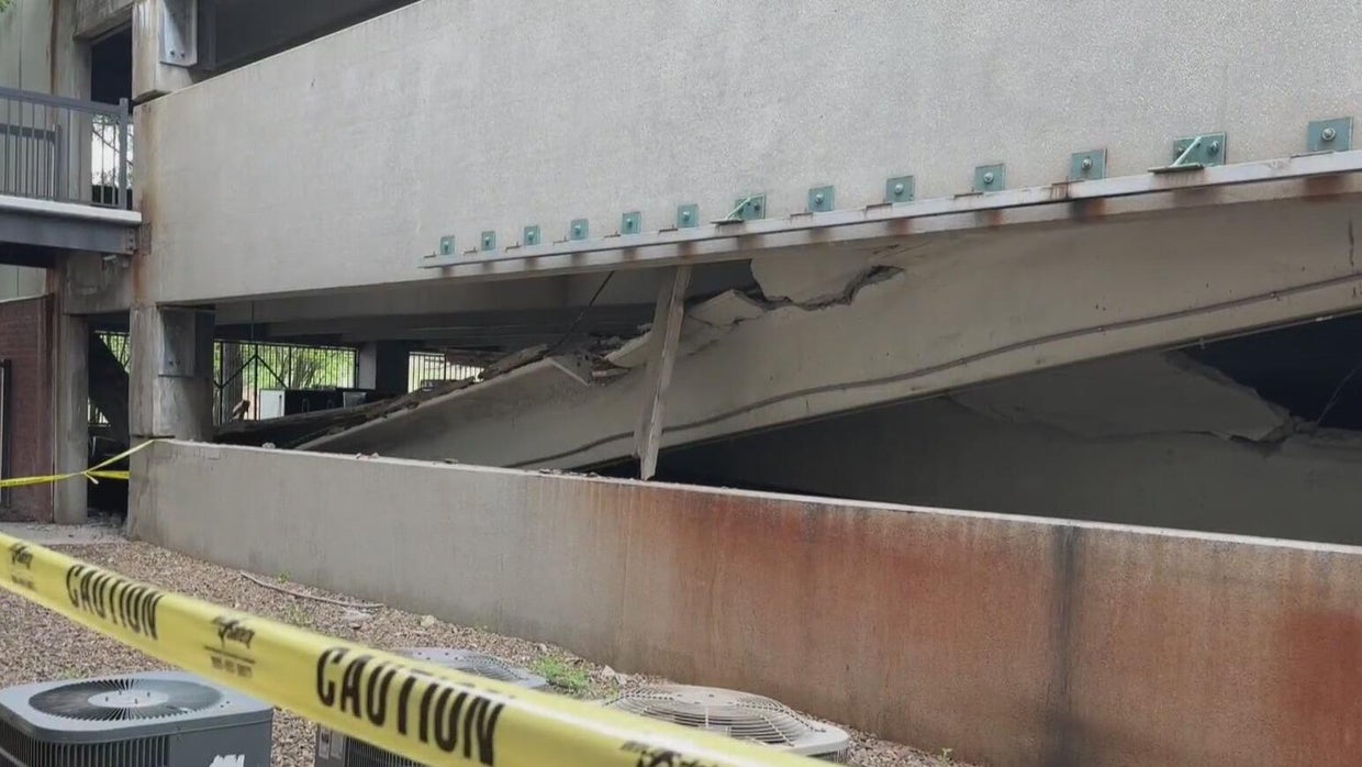 Parking garage partially collapses on Pittsburgh's North Side - CBS ...