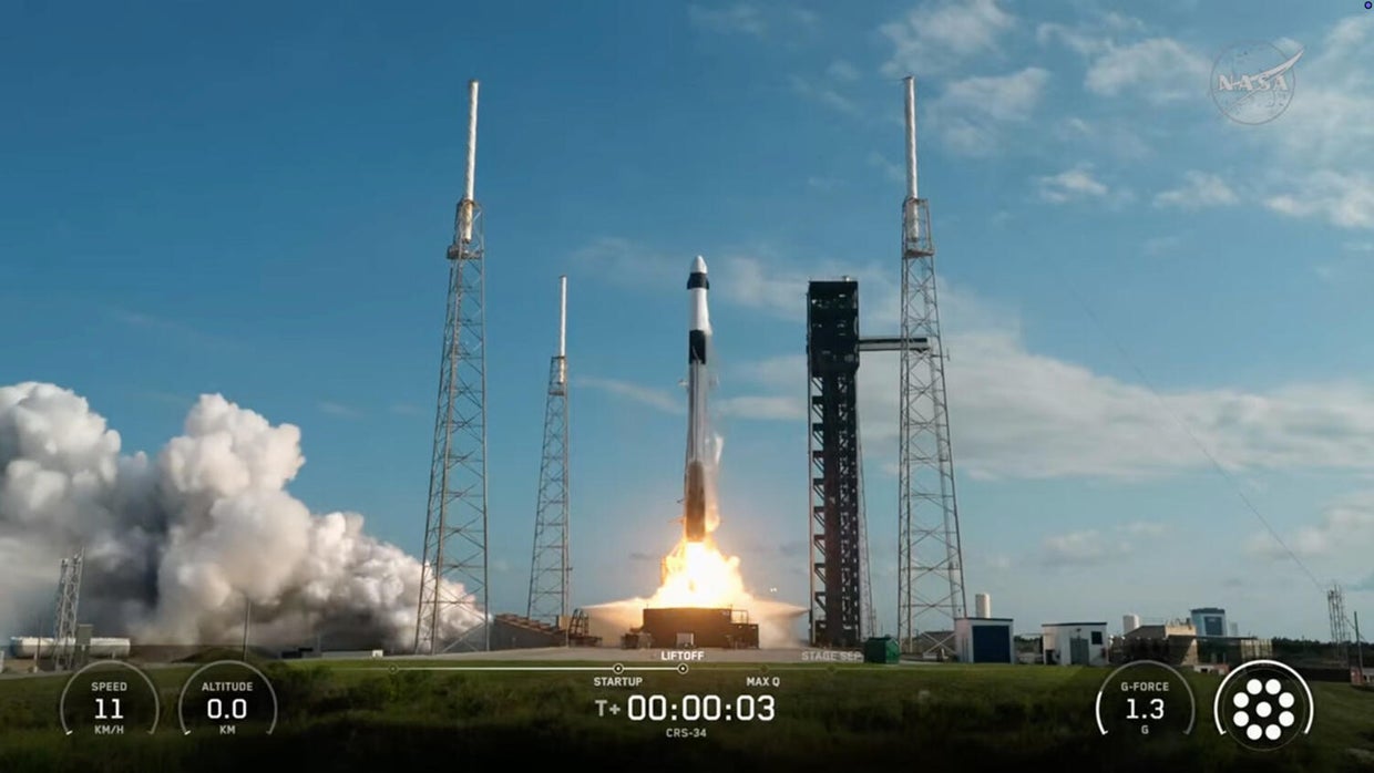 SpaceX launches Dragon cargo ship on unpiloted flight to space station ...
