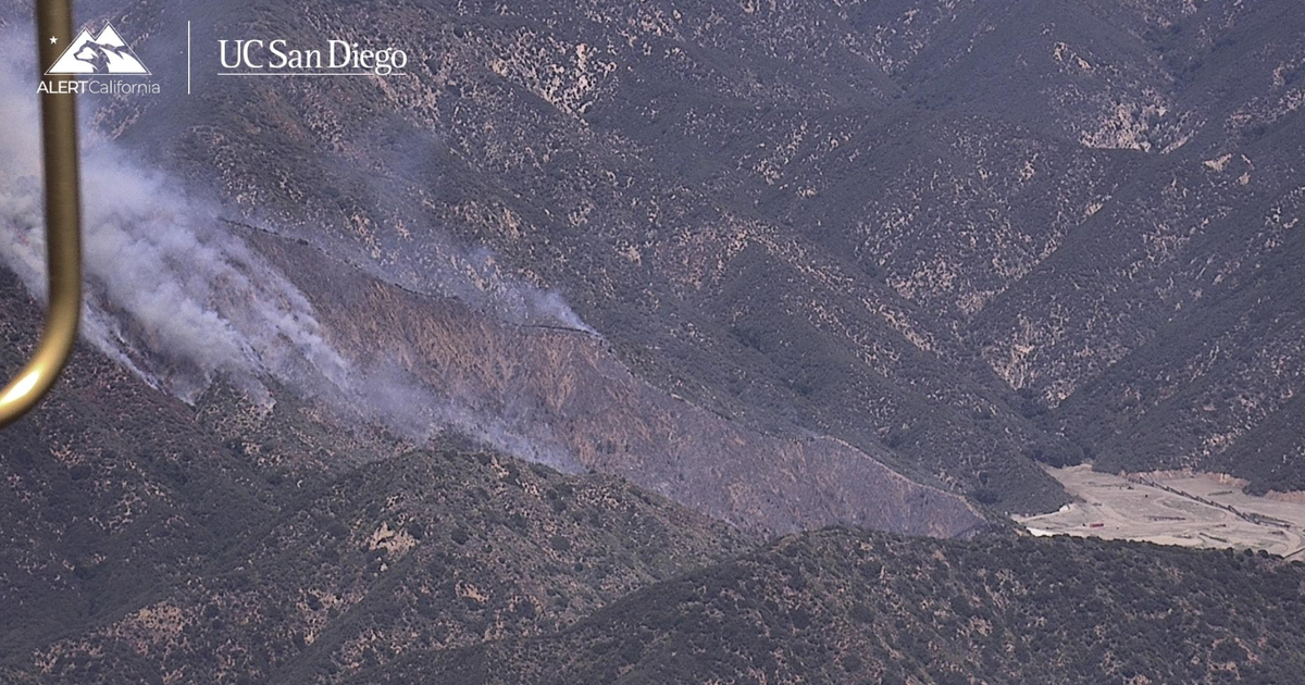 Burro Fire in Angeles National Forest burns up to 30 acres - CBS Los ...